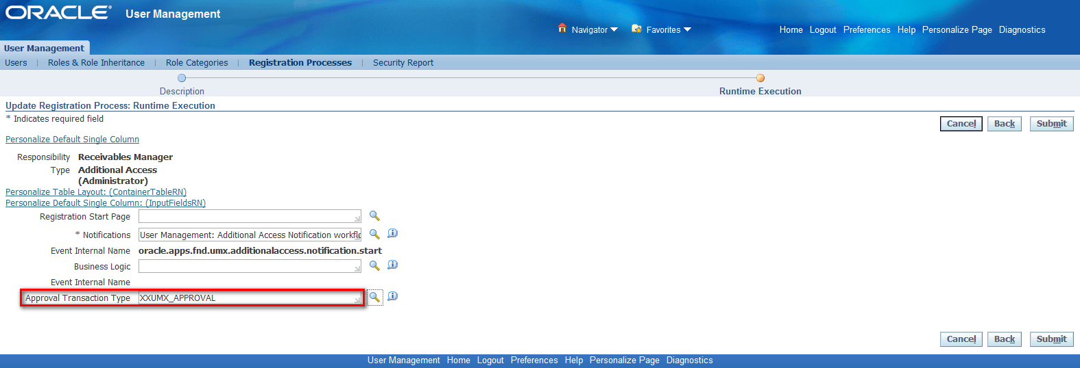 How to create approvals on role assignments in User Management